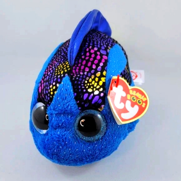 Ty | Toys | Aqua The Blue Fish Ty Beanie Boo Plush Stuffed Animal 2 ...